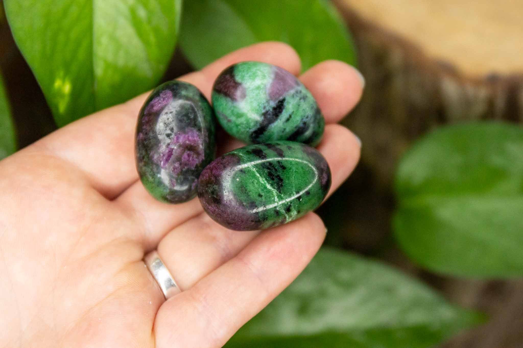 Ruby in Zoisite Tumble – Crystal Arcana