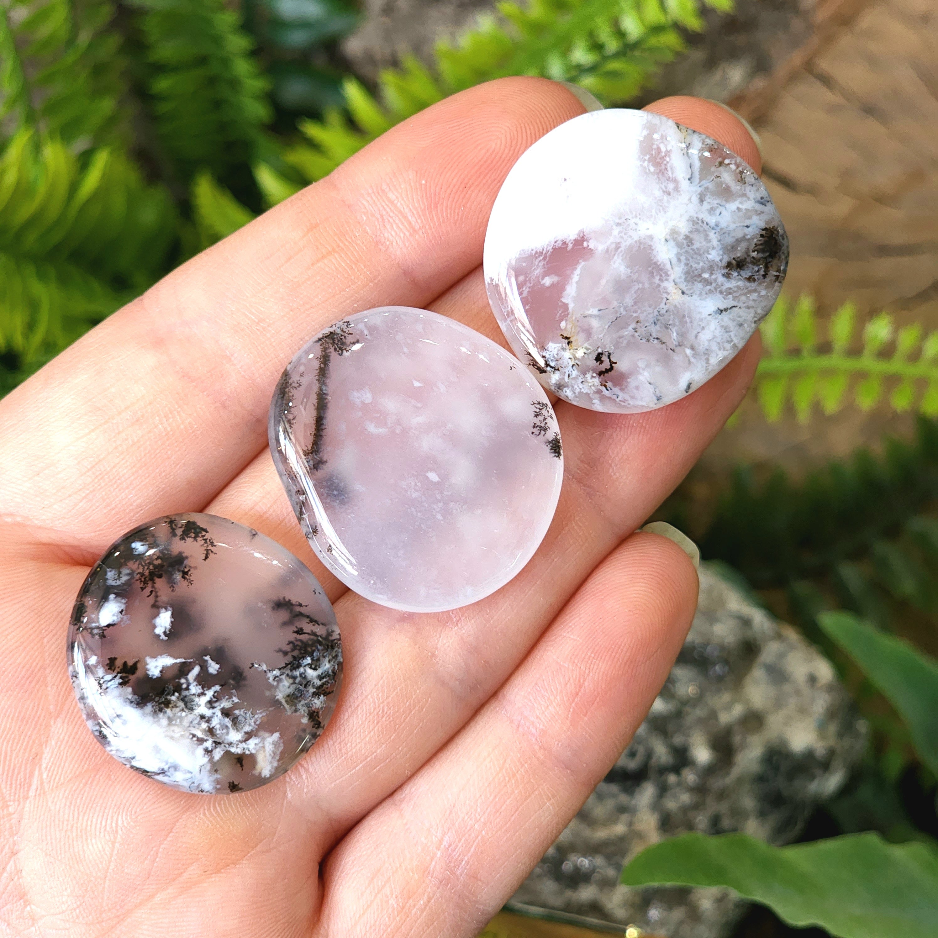 Dendritic Agate Flat Stone - Bra or Wallet Buddy – Crystal Arcana