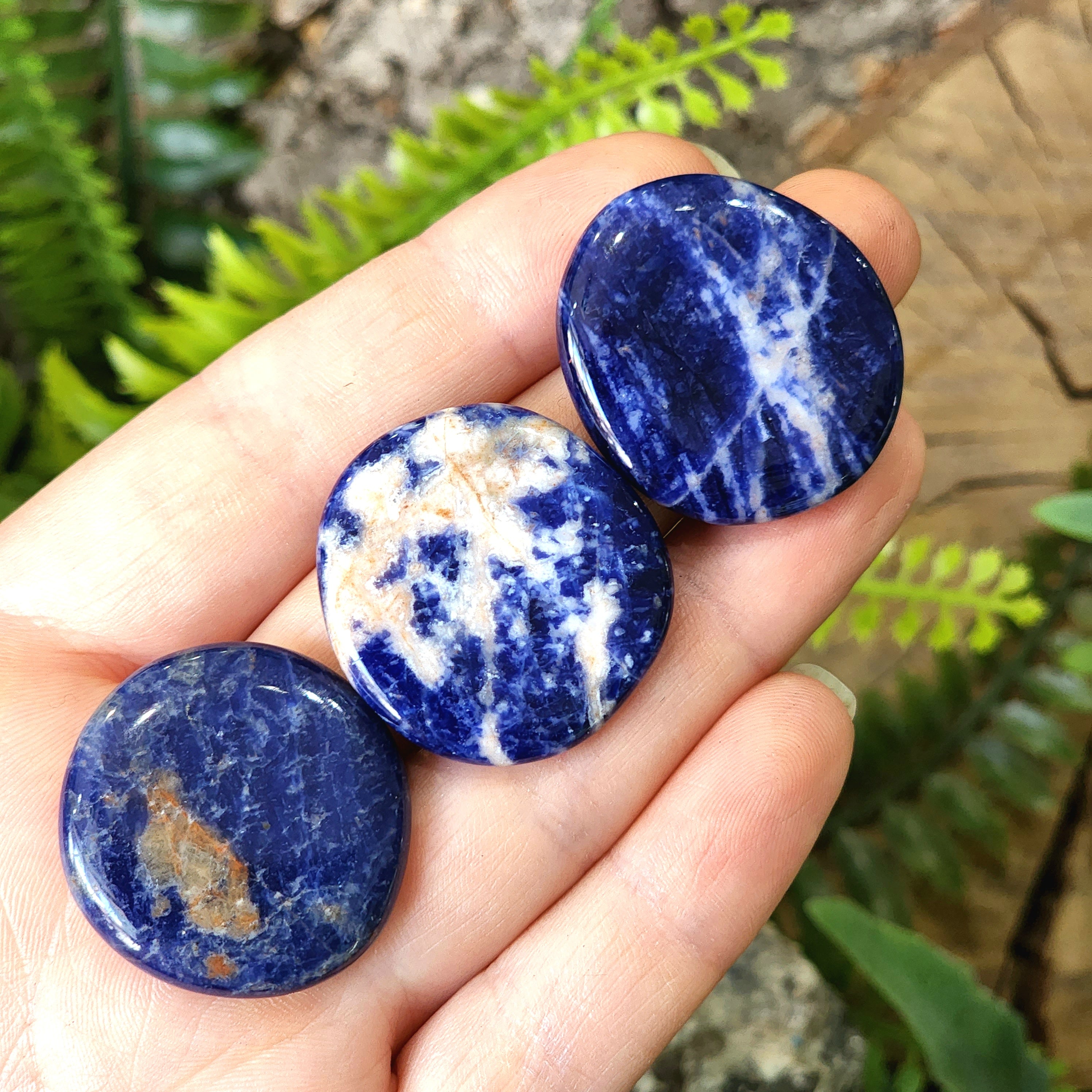 Sodalite Flat Stone - Bra or Wallet Buddy – Crystal Arcana