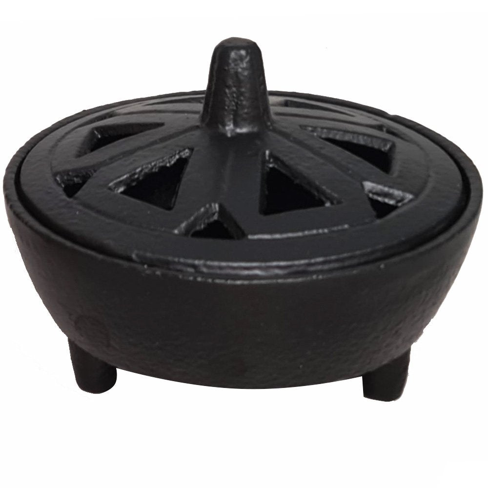 Cauldron Cast Iron 12.5cm - Open Lid – Crystal Arcana