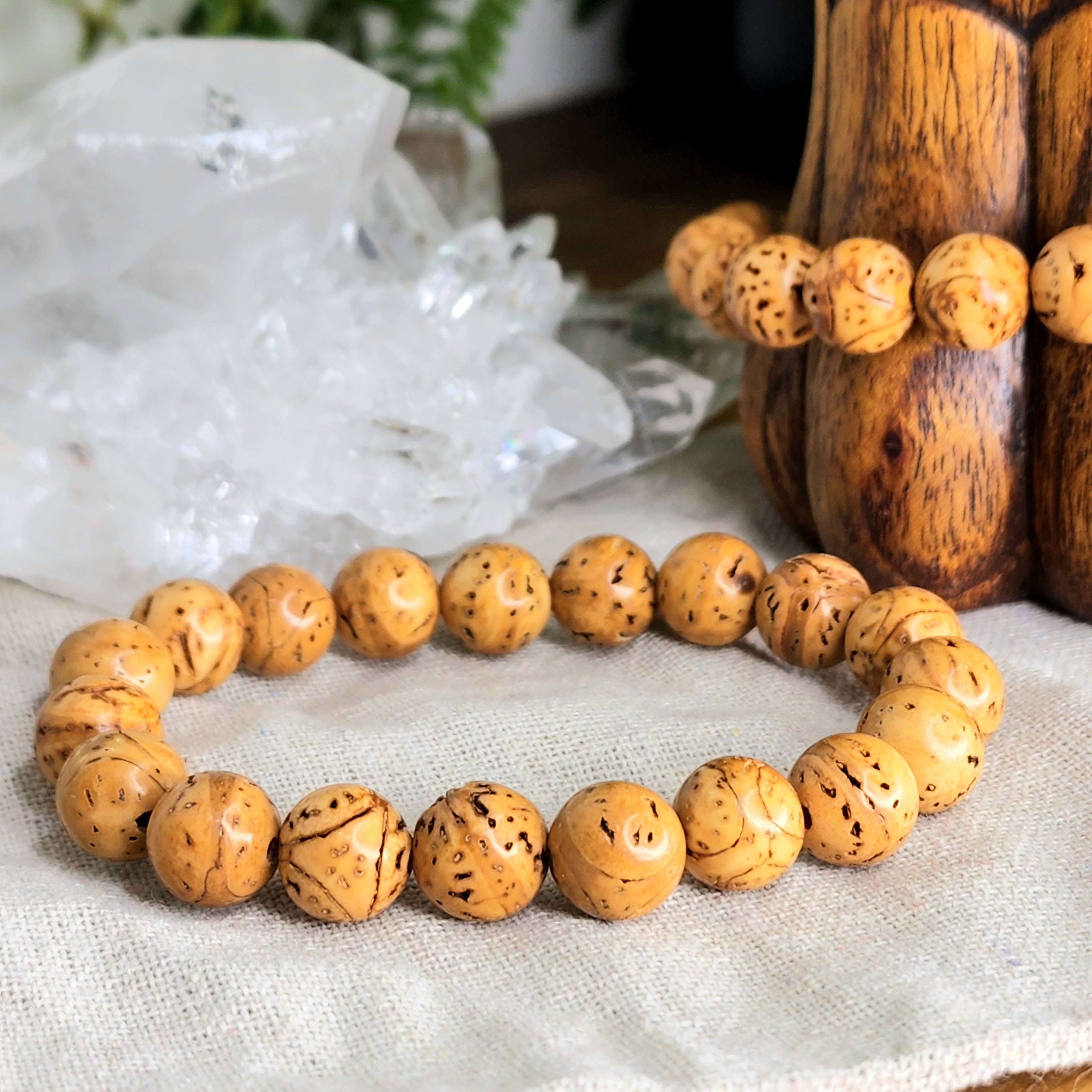 Bodhi Root - Beaded Bracelet 12mm – Crystal Arcana