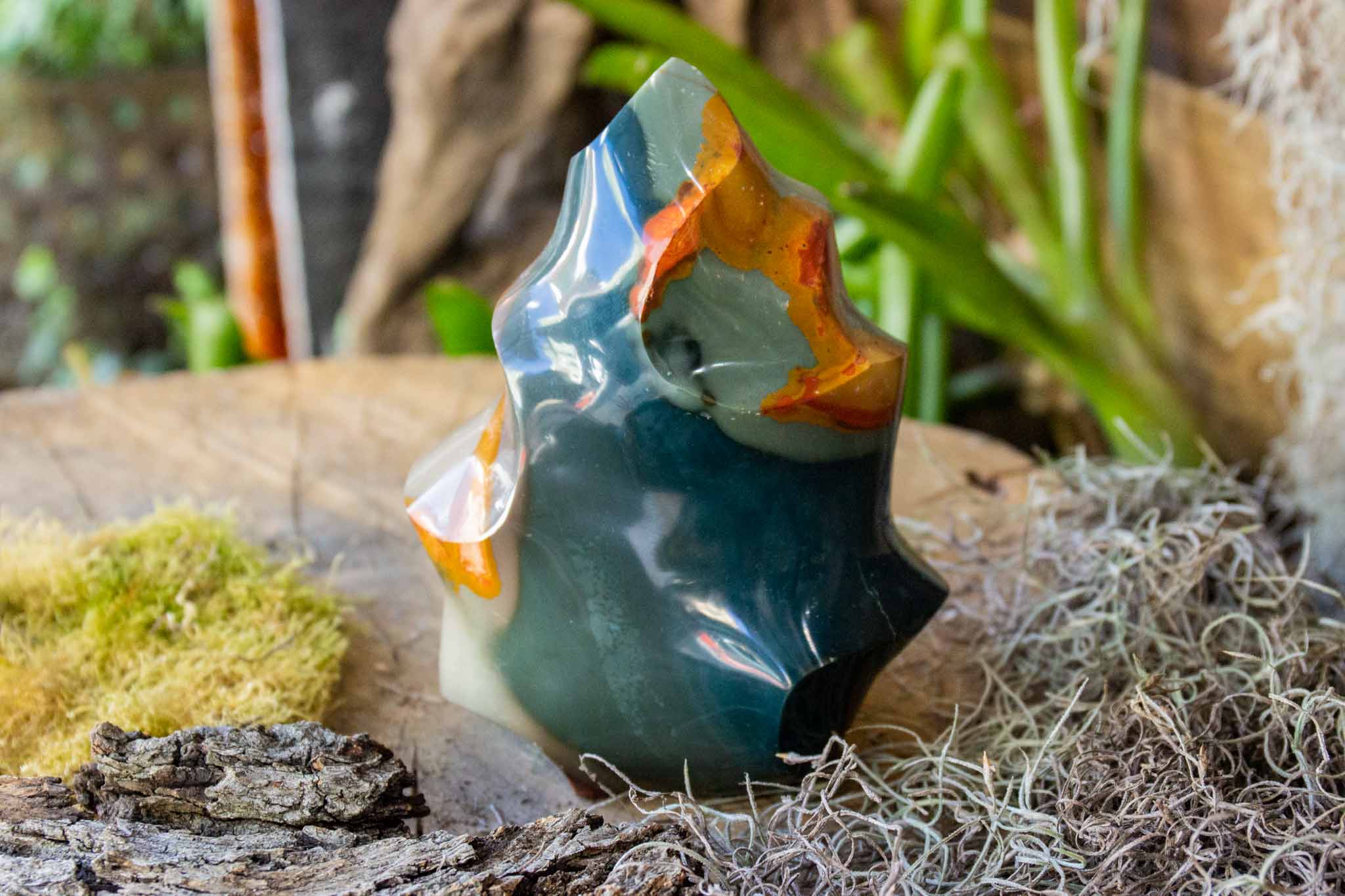 Polychrome Jasper Flame – Crystal Arcana
