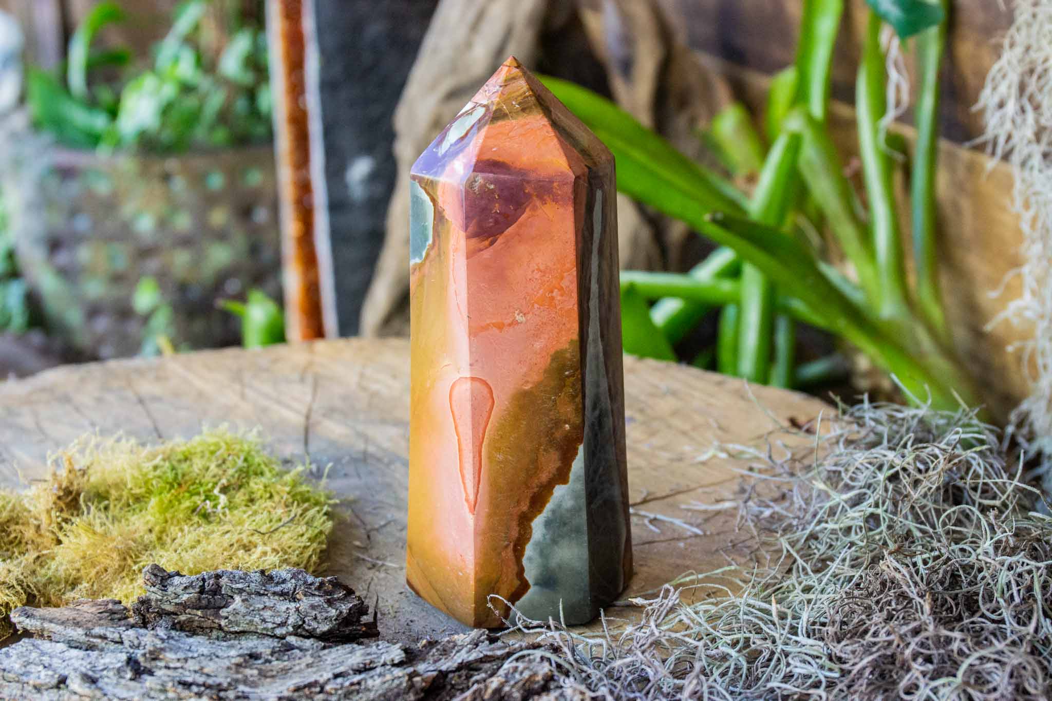 Polychrome Jasper Tower (17cm) – Crystal Arcana